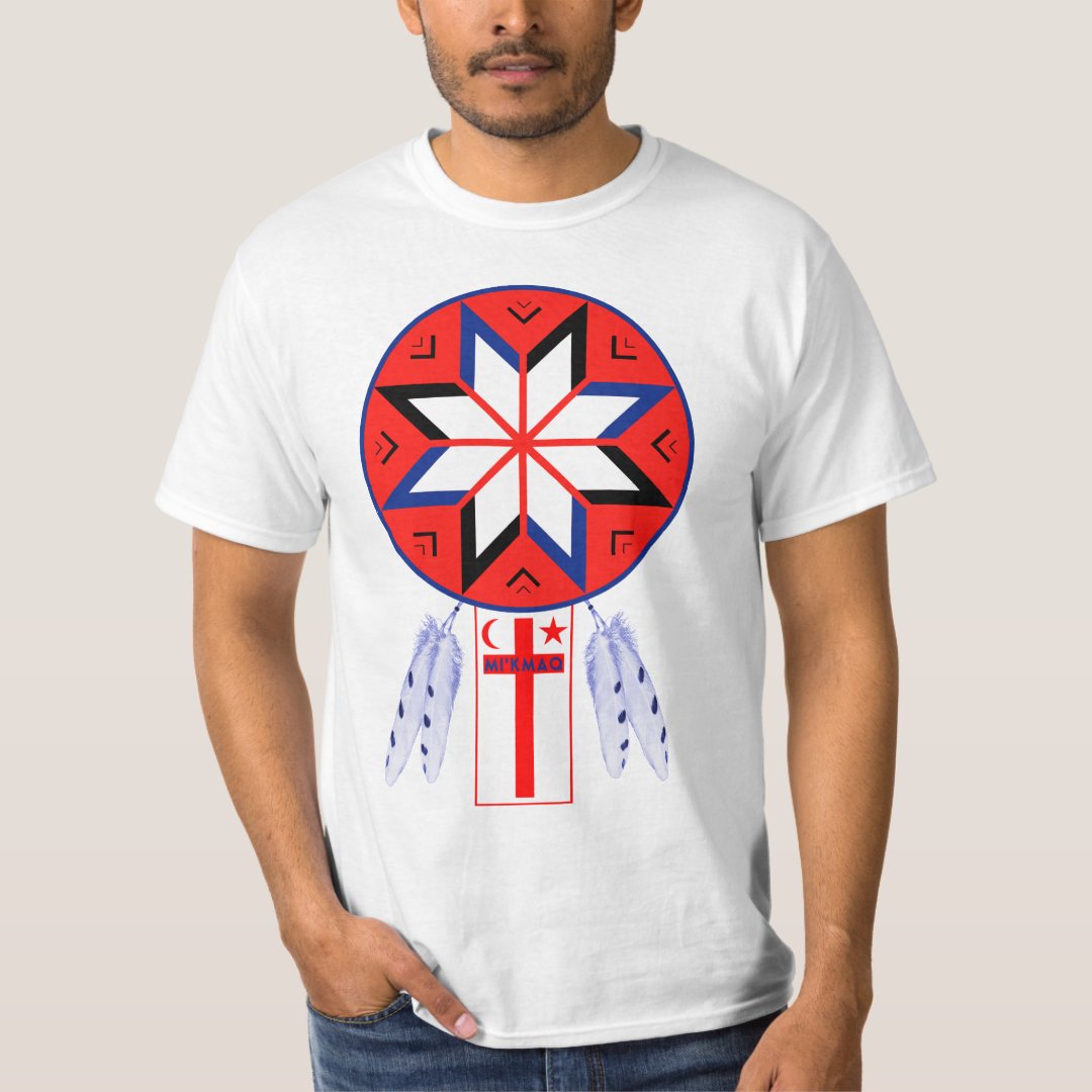Tripartite Mi'Kmaq Forum Symbol and Flag T-Shirt | Zazzle