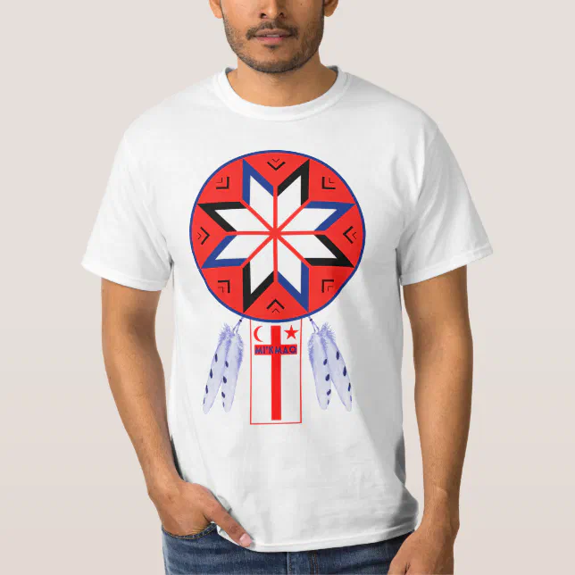 Tripartite Mi'Kmaq Forum Symbol and Flag T-Shirt | Zazzle