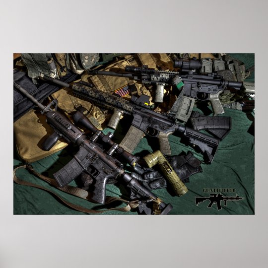Triple AR15 Poster | Zazzle.com