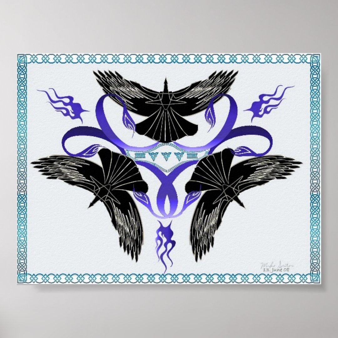 Triple Crow Celtic Knot Poster | Zazzle