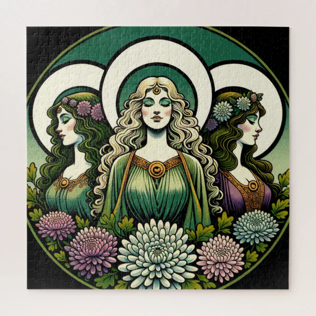 Triple Goddess Jigsaw Puzzle | Zazzle