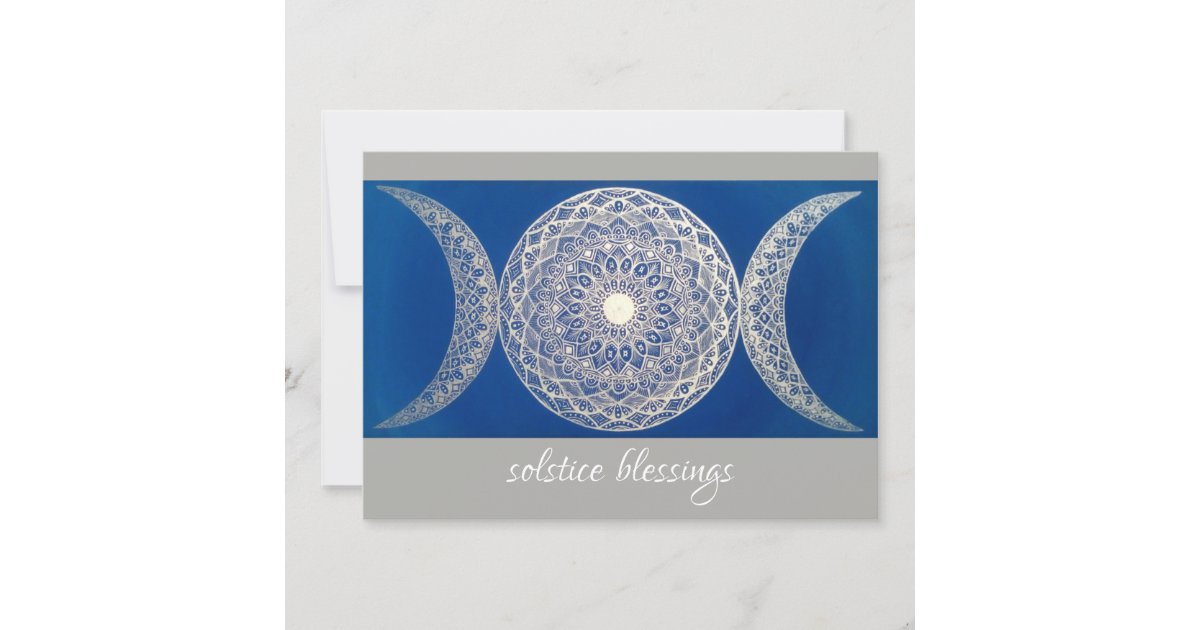Triple Goddess Solstice Blessing Holiday Card | Zazzle Triple Goddess Solstice Blessing Holiday Card | Zazzle