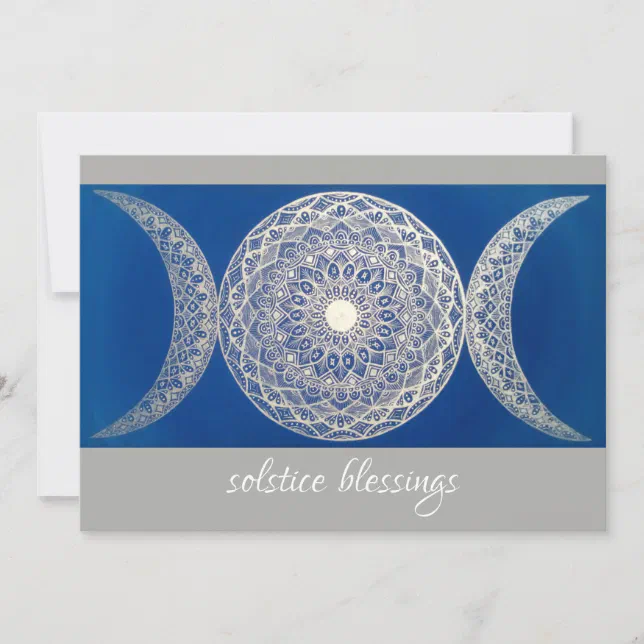 Triple Goddess Solstice Blessing Holiday Card | Zazzle