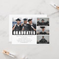 Triple Graduates Celebration | 4 Photo Graduation Invitation | Zazzle