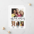 Triple Graduation 3 Graduates Photo Collage Joint Announcement | Zazzle