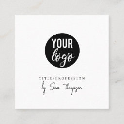 Triple Icon & QR Code Business Social Media Logo Calling Card | Zazzle