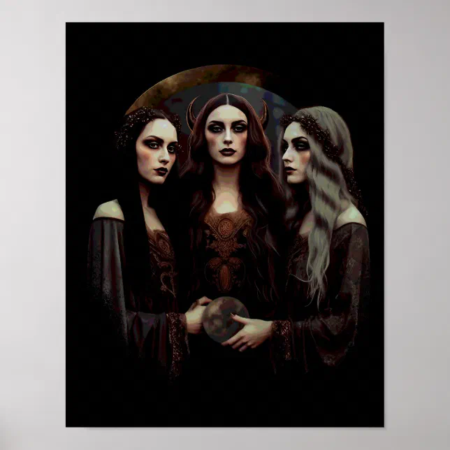 Triple Moon Goddess Poster | Zazzle