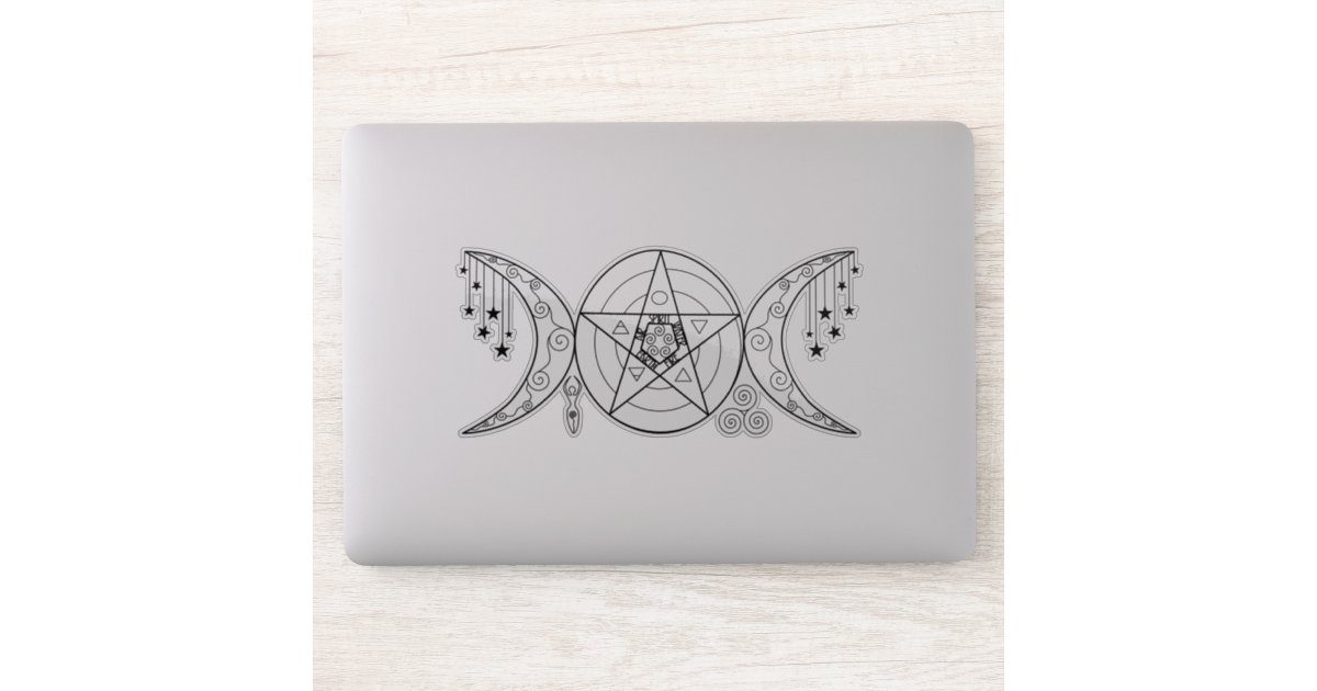 Triple Moon Goddess Sticker | Zazzle