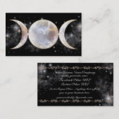 Triple Moon Moonstone Business Card | Zazzle