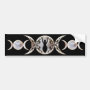 Triple Moon Moonstone Goddess Bumper Sticker | Zazzle