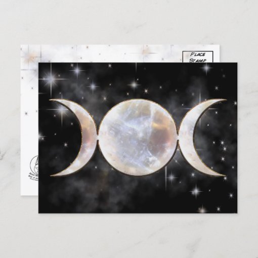 Triple Moon Moonstone Postcard | Zazzle