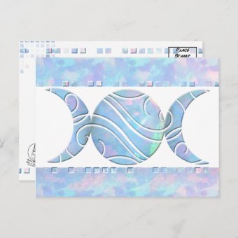 Triple Moon Opal Postcard | Zazzle