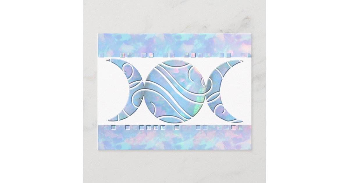 Triple Moon Opal Postcard | Zazzle