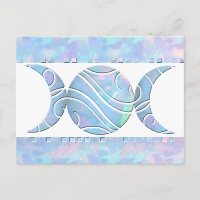Triple Moon Opal Postcard | Zazzle
