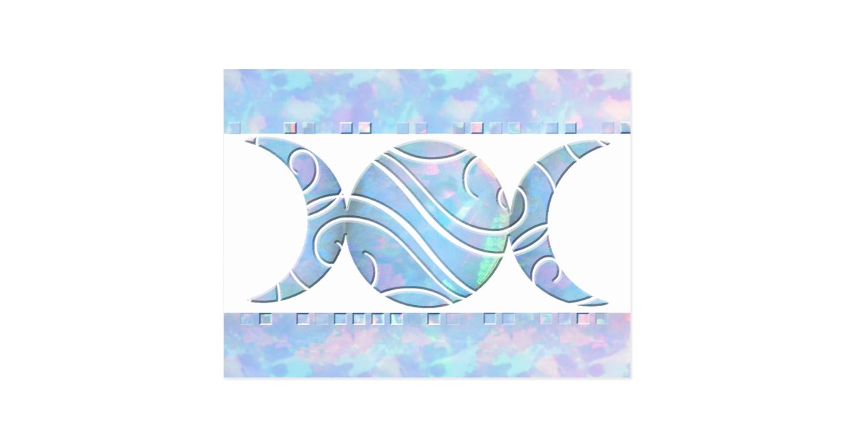 Triple Moon Opal Postcard | Zazzle.com