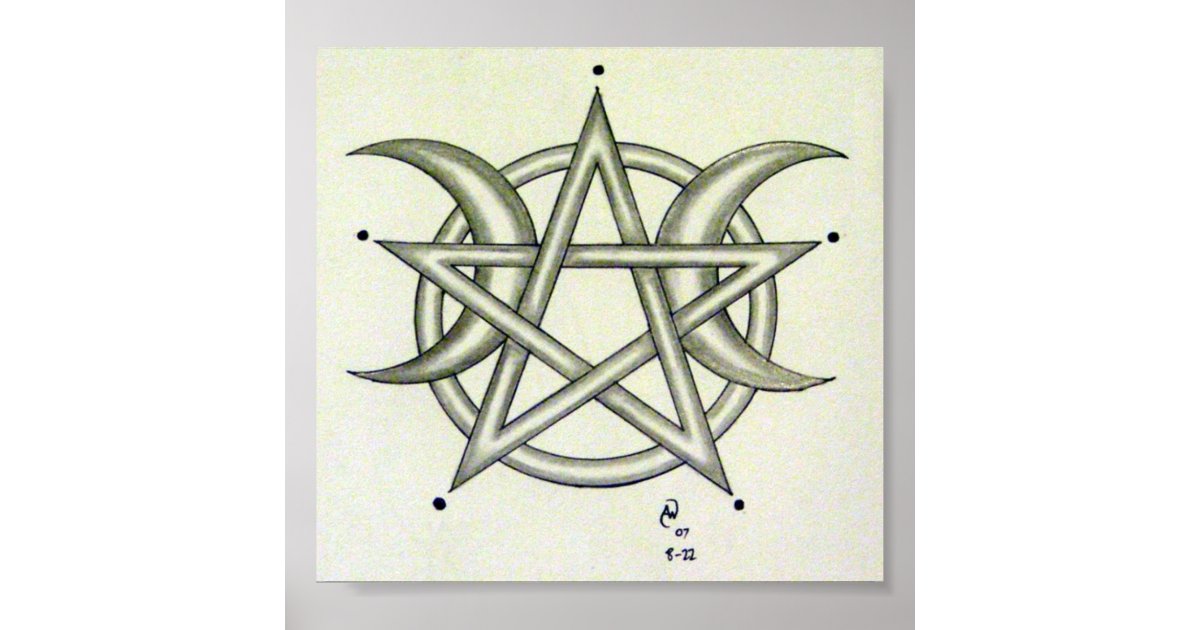 Triple moon poster | Zazzle