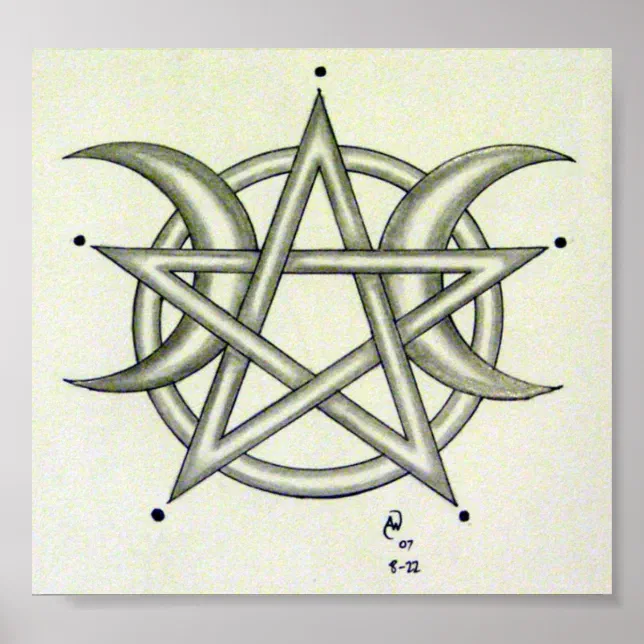 Triple moon poster | Zazzle