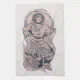 Triple Moon Symbol Goddess Mucha Feminist Art Kitchen Towel | Zazzle