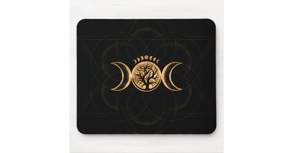 Triple Moon - Tree of life Ornament Mouse Pad | Zazzle
