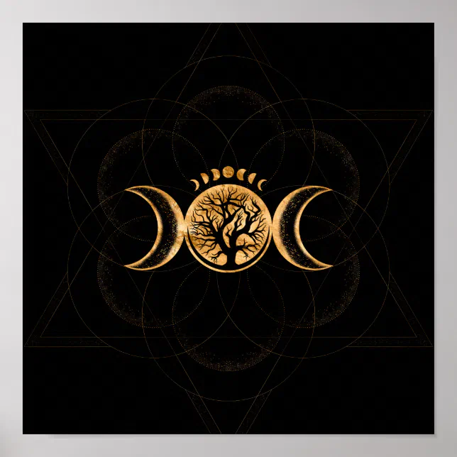Triple Moon - Tree of life Ornament Poster | Zazzle