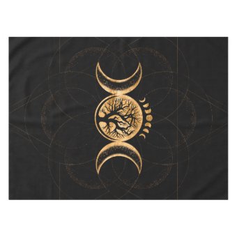 Triple Moon - Tree of life Ornament Tablecloth | Zazzle