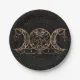 Triple Moon - Triple Goddess Gold and black Paper Plates | Zazzle