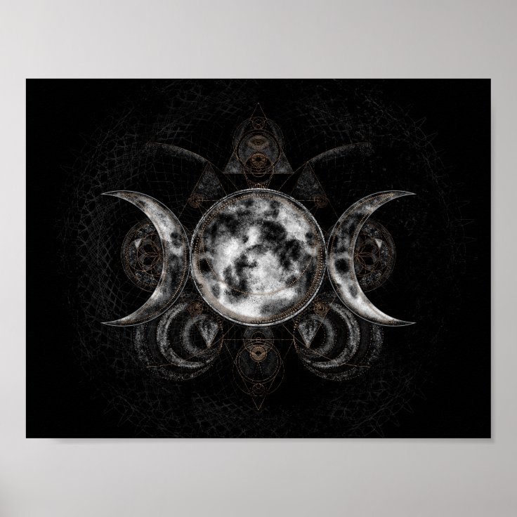 Triple Moon - Triple Goddess Poster | Zazzle