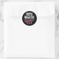 Triple Negative Survivor Breast Cancer TNBC Classic Round Sticker | Zazzle