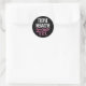 Triple Negative Survivor Breast Cancer TNBC Classic Round Sticker | Zazzle