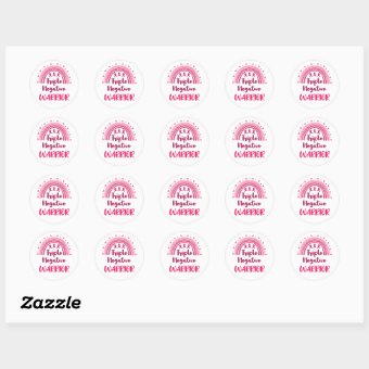 Triple Negative Warrior Breast Cancer Rainbow Classic Round Sticker ...