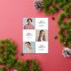 Triple Photo 3 Grad White Gold Graduation Party Foil Invitation | Zazzle