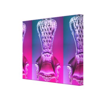 Triple Pink Throne Canvas Print | Zazzle