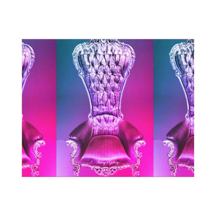 Triple Pink Throne Canvas Print | Zazzle.com