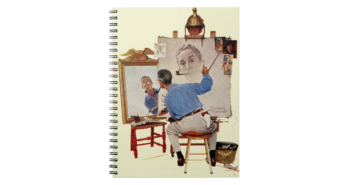 Triple Self-Portrait Notebook | Zazzle