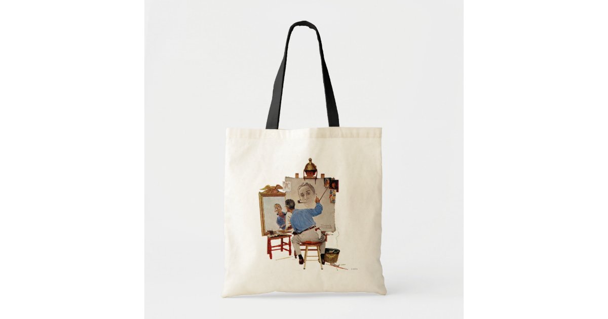 Triple Self-Portrait Tote Bag | Zazzle