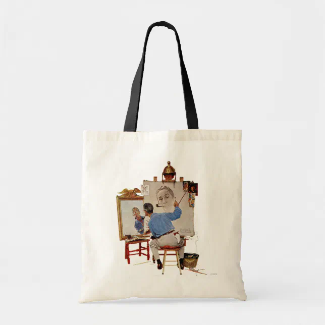 Triple Self-Portrait Tote Bag | Zazzle