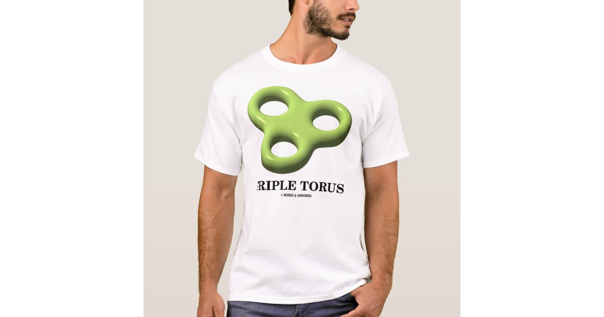 Triple Torus (Toroid) T-Shirt | Zazzle