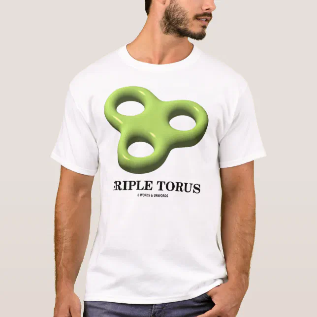 Triple Torus (Toroid) T-Shirt | Zazzle