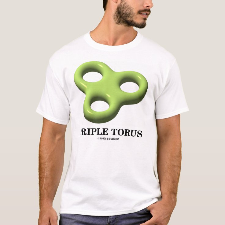 Triple Torus (Toroid) T-Shirt | Zazzle