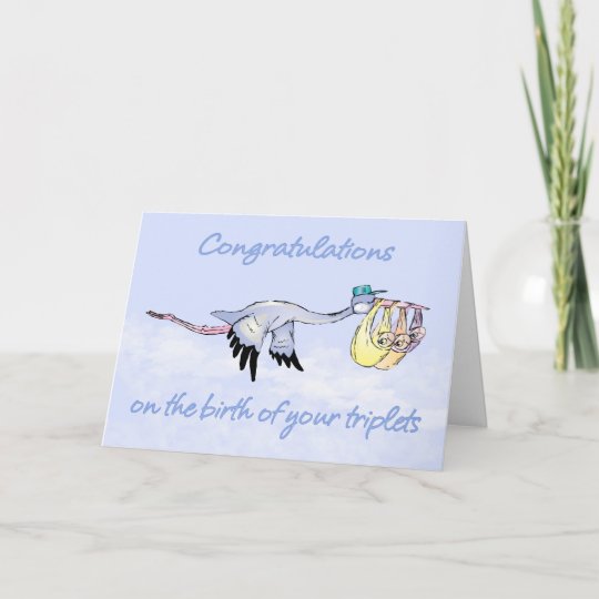 Triplets, Congratulations Birth Of Triplets - Thre Card | Zazzle.com