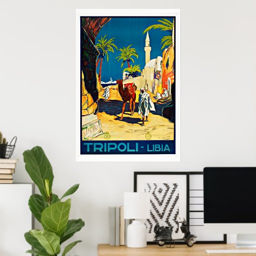 Tripoli Libya Vintage Travel Poster | Zazzle