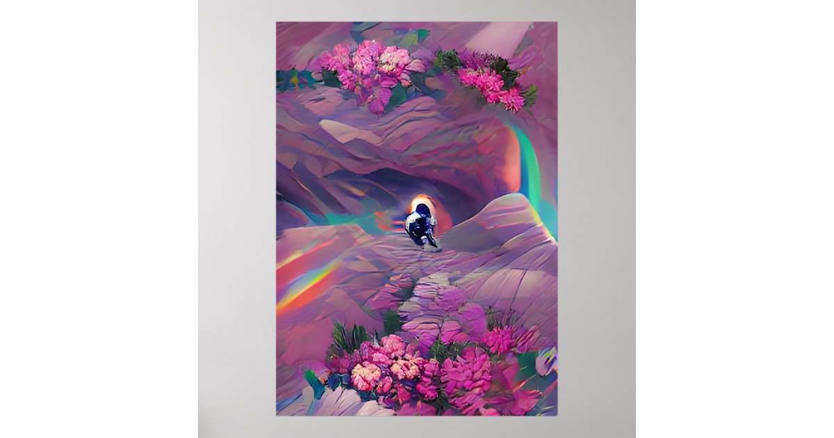 Tripping Balls Art - Astronaut Obstacles Poster | Zazzle