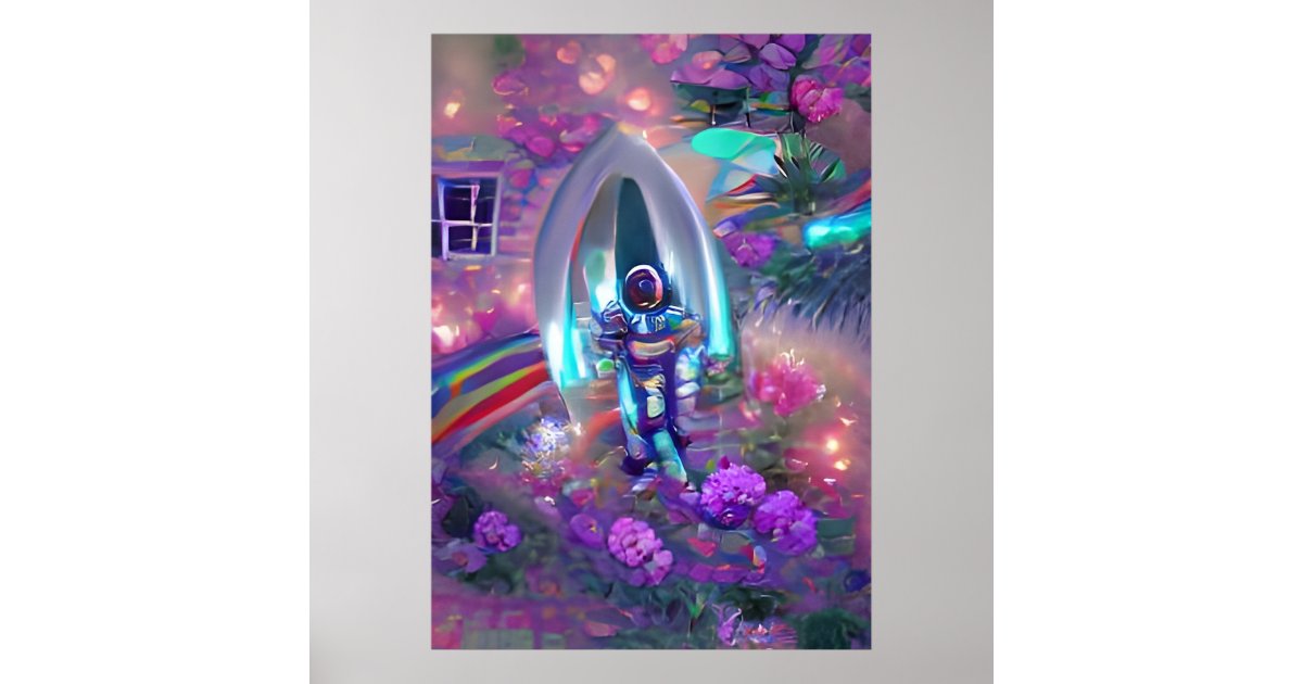 Tripping Balls Art - Astronaut Poster | Zazzle