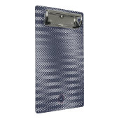 Trippy Abstract Black & White Stripes Rad Monogram Mini Clipboard | Zazzle