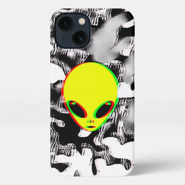 Trippy Alien Camo iPhone Case | Zazzle