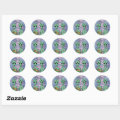 trippy alien stickers | Zazzle