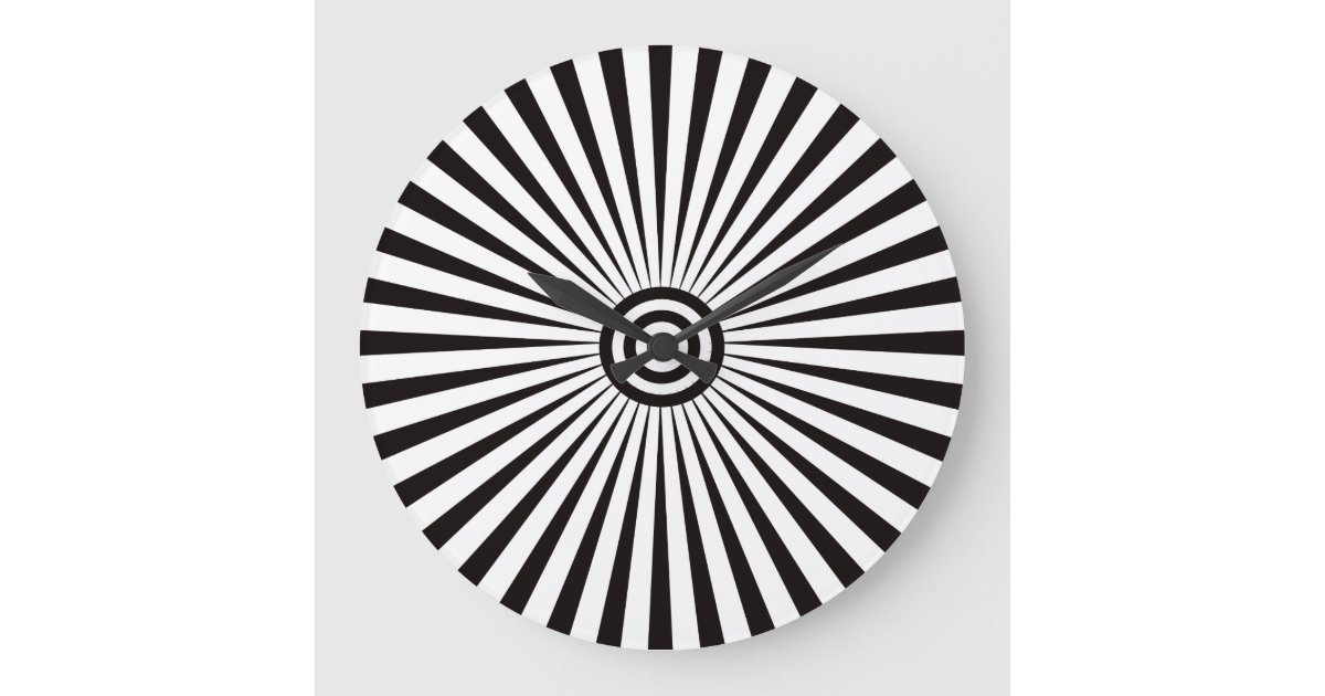 Trippy Bullseye Large Clock | Zazzle