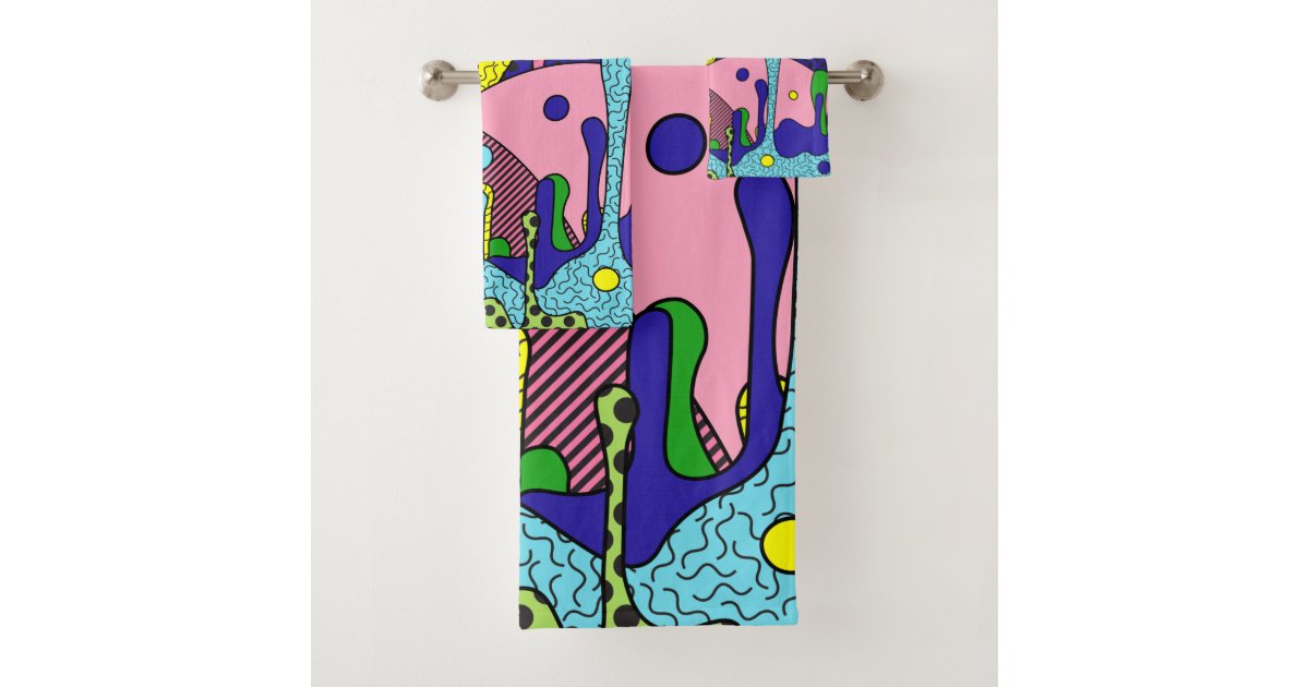 Trippy Drippy Bath Towel Set | Zazzle
