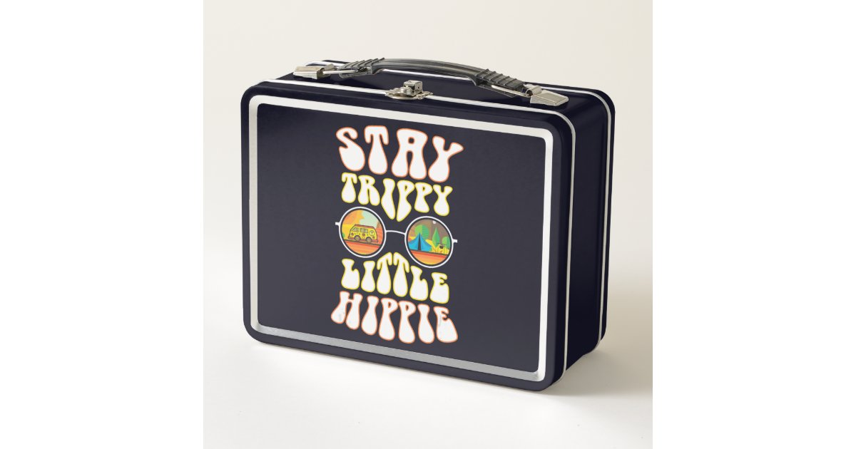 Trippy Little Hippie Metal Lunch Box | Zazzle