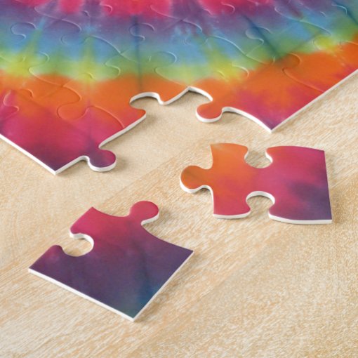 Trippy Little Swirl Tie Dye PhatDyes Jigsaw Puzzle | Zazzle